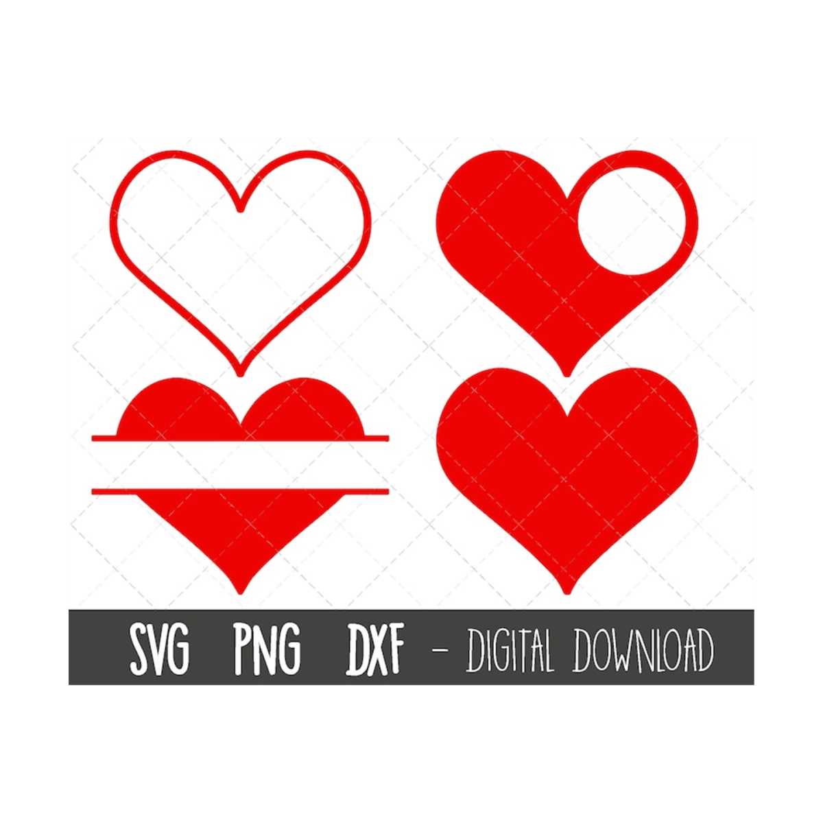 Heart svg, heart monogram svg, split name frame, heart silho | Inspire ...