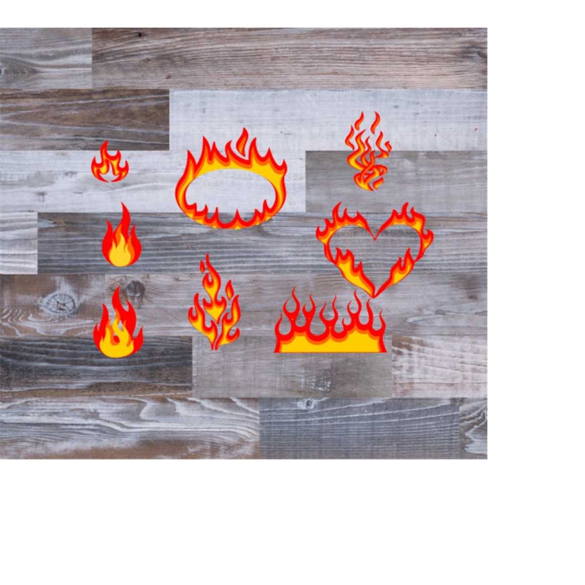 Fire SVG Bundle, Fire ClipArt, Fire Svg Files, Fire Flames S | Inspire ...