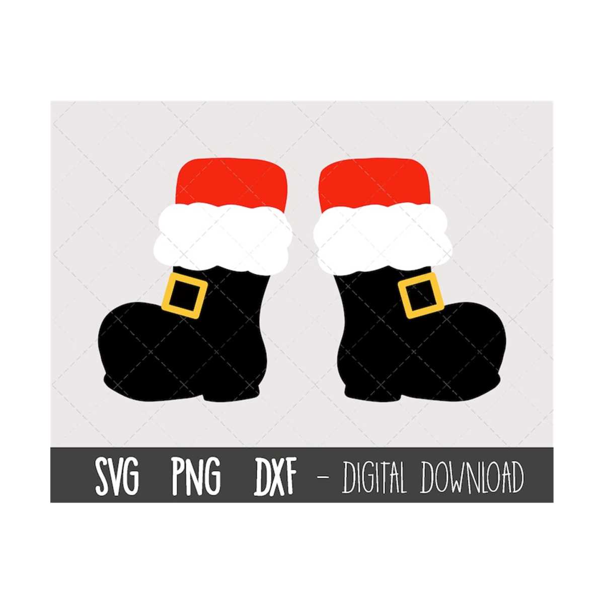 Santa Boots SVG, santa svg, holiday clipart, christmas svg, | Inspire ...