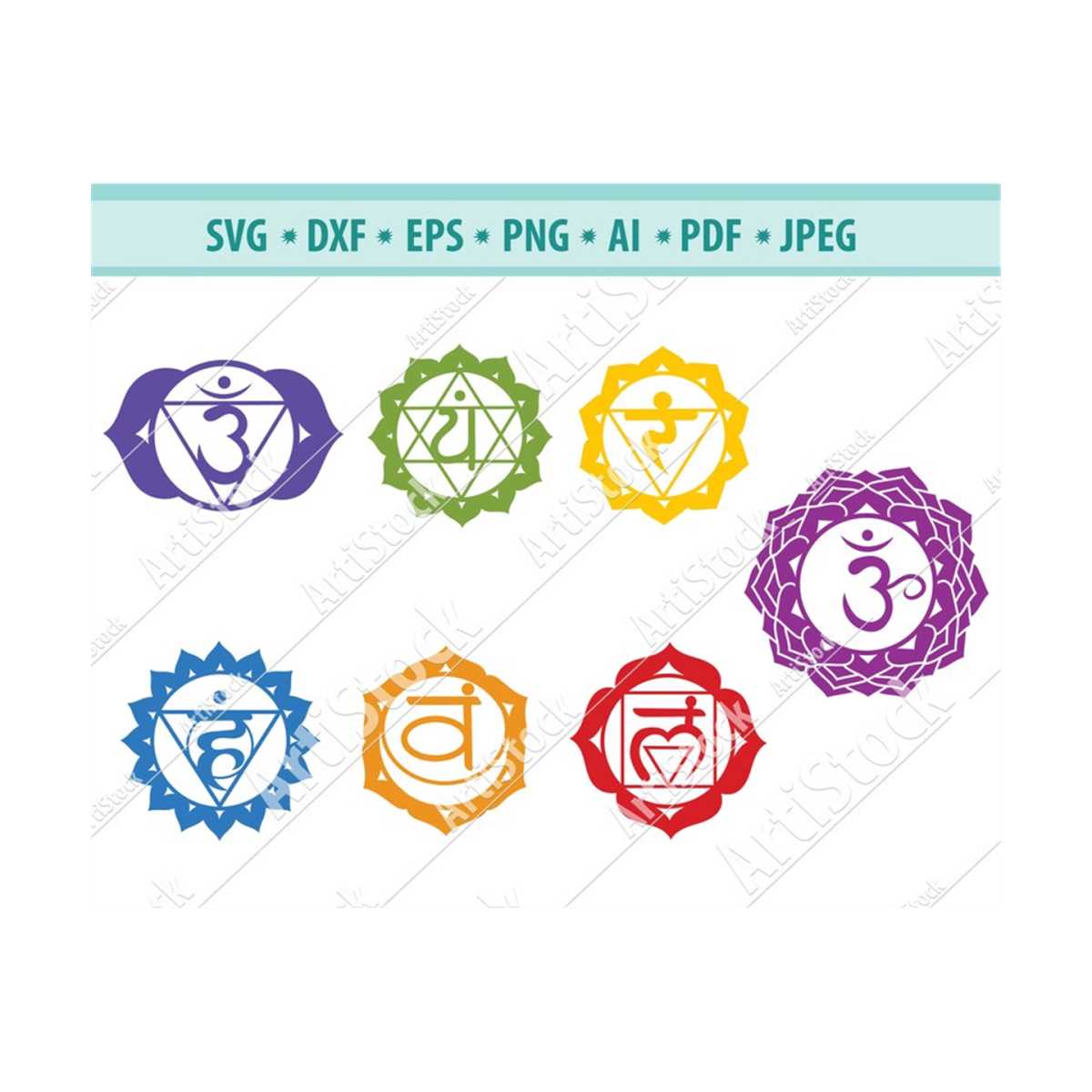 Chakra SVG, Yoga svg,Chakra svg bundle, Clipart Iron on Tran | Inspire ...