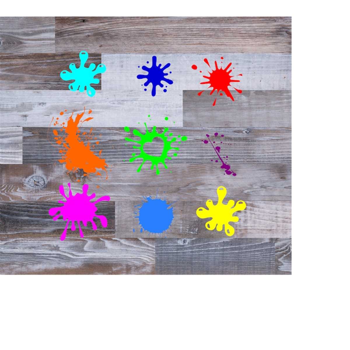 Paint Splatter SVG, Bundle, Paint Splats Svg, Paint Svg, Cli - Inspire ...
