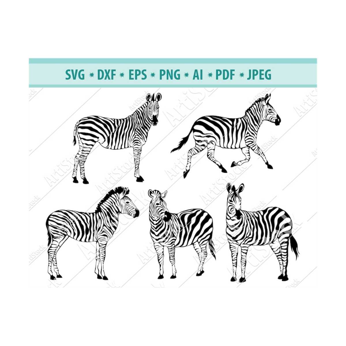 Zebra SVG, Zebra Clipart, Zebra Files for Cricut, Zebra Cut | Inspire ...