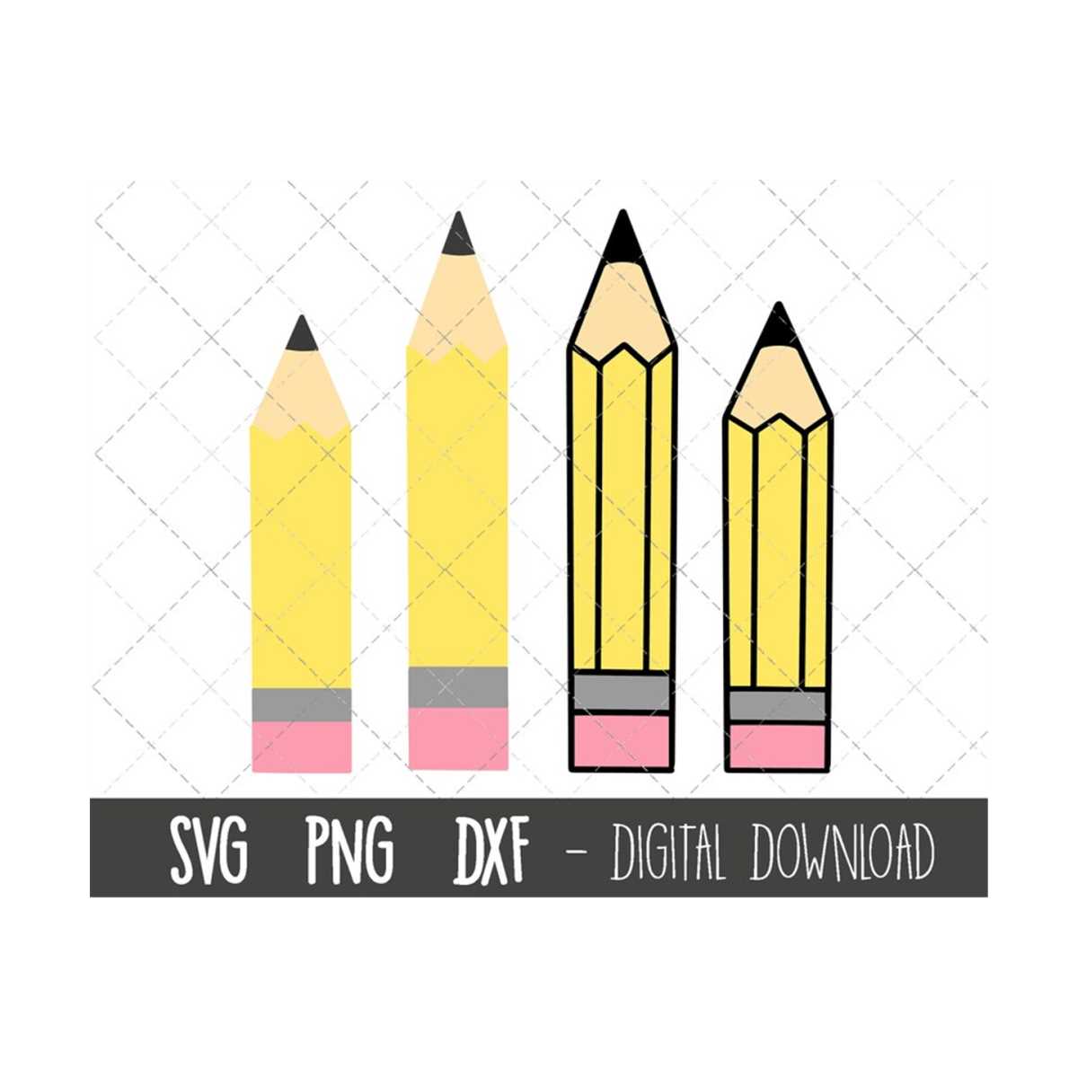 Pencil SVG, pencil svg bundle, pencil clipart, school svg, t | Inspire ...