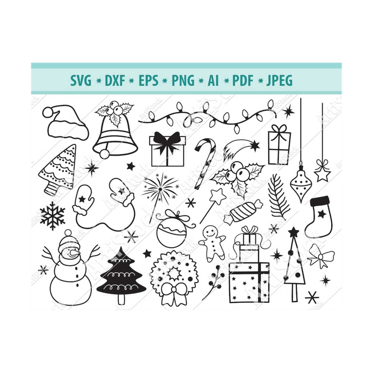 Christmas Svg, Christmas light svg, Christmas elements svg, | Inspire ...