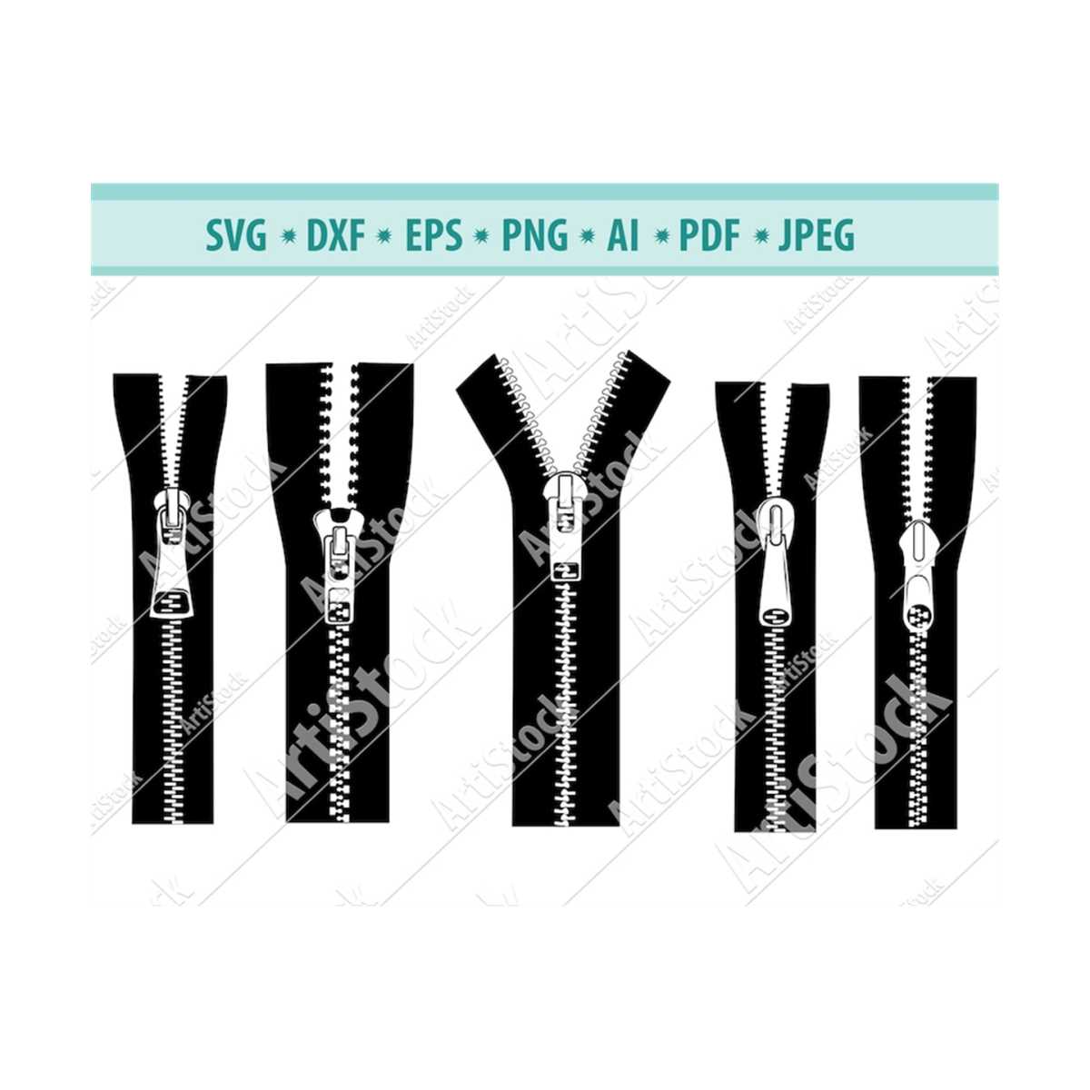 Zippers Svg File, Zipper Clipart, Zipper Outline SVG, Zipper | Inspire ...