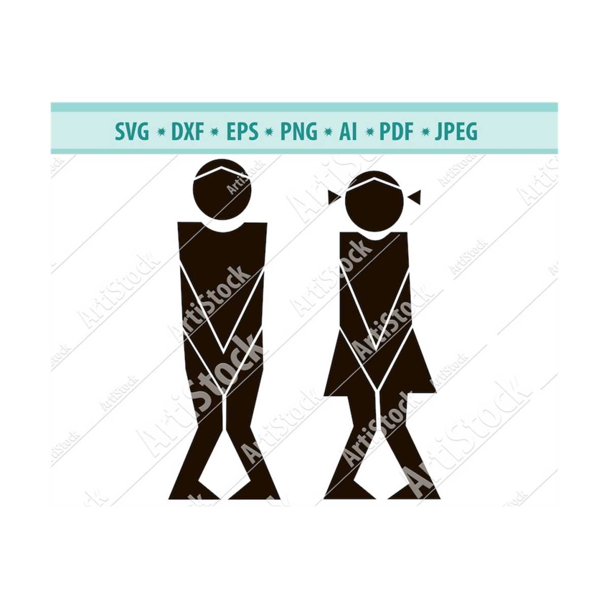 Restroom SVG, Restroom sign SVG, Restrooms, Door sticker, To | Inspire ...