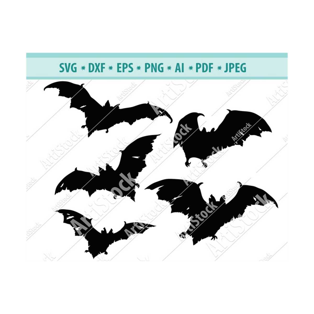 Bat SVG Bundle, Bat SVG, Clipart, Bat Cut Files For Silhouet - Inspire ...