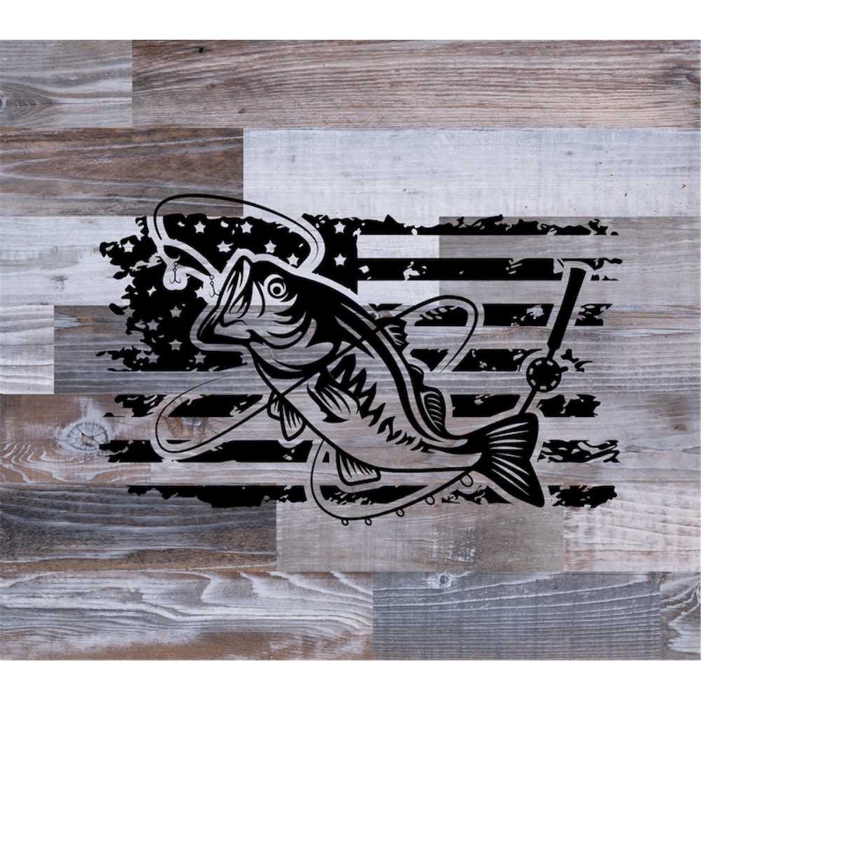 Bass Flag Svg, Bass Fishing Svg, Fisherman, Bass Fish Svg, F | Inspire ...