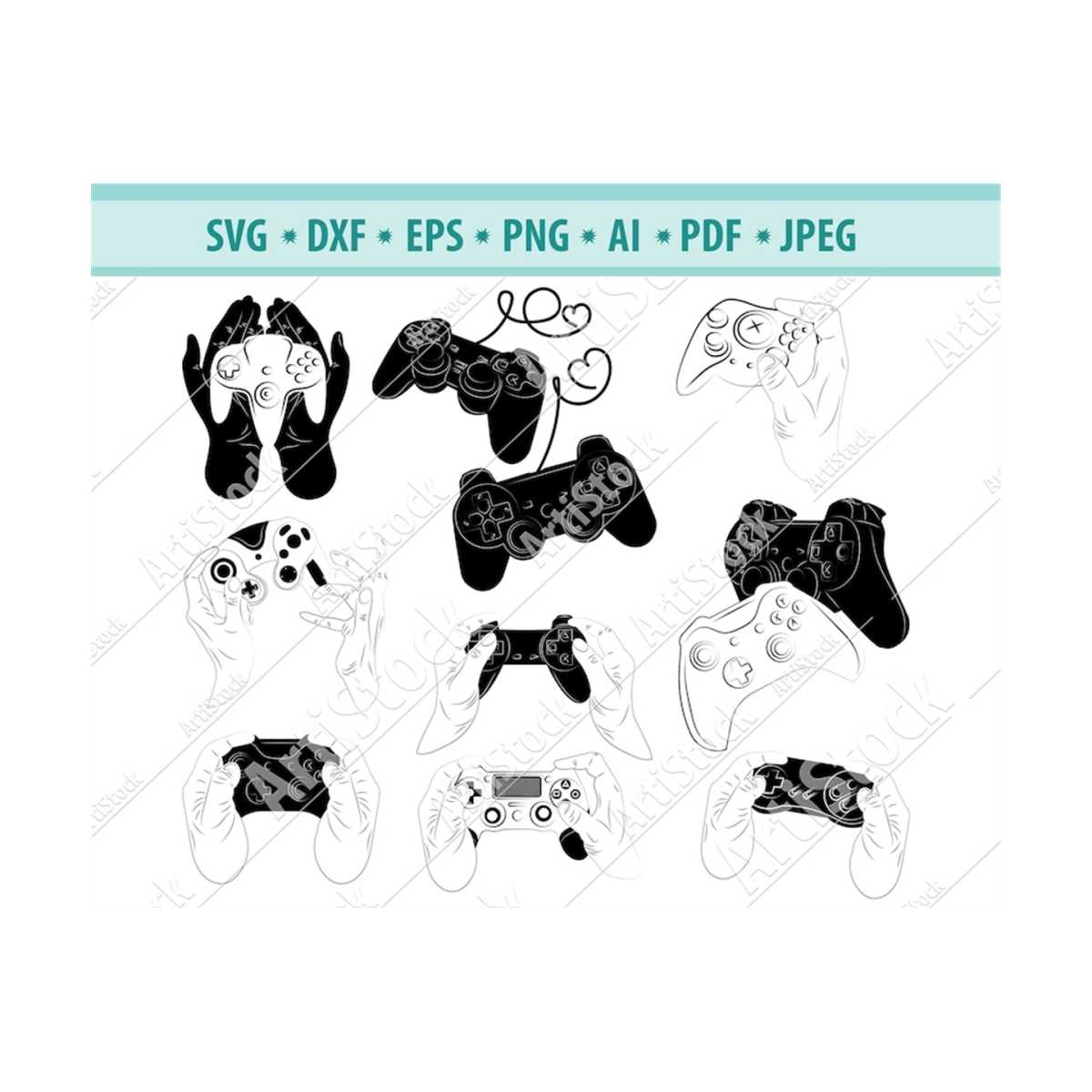 Game Controller SVG/ joystick svg/ ps4/ playstation/ Clipart | Inspire ...