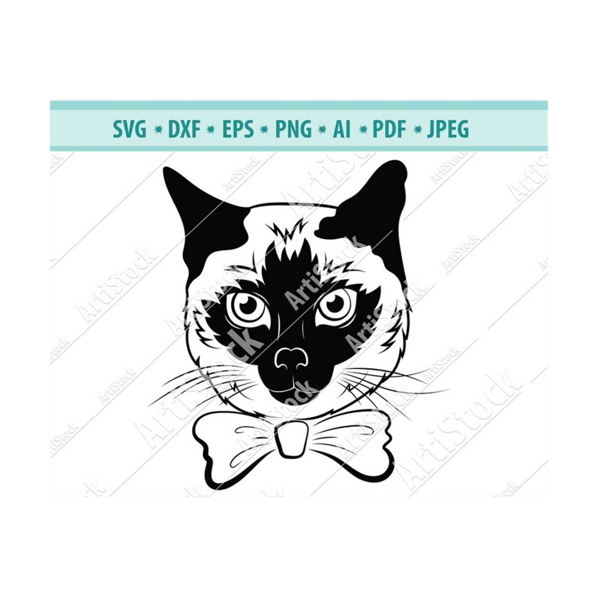 Cat SVG File, Stylized Cat Silhouette Svg, Png, Dfx, Cat Ima | Inspire ...
