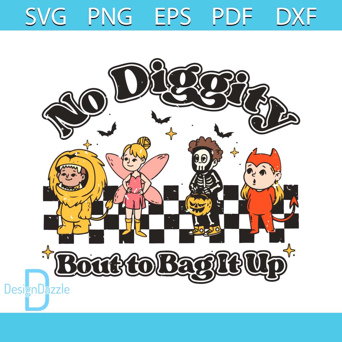 No Diggity Bout to Bag It Up Funny Halloween SVG File | Inspire Uplift