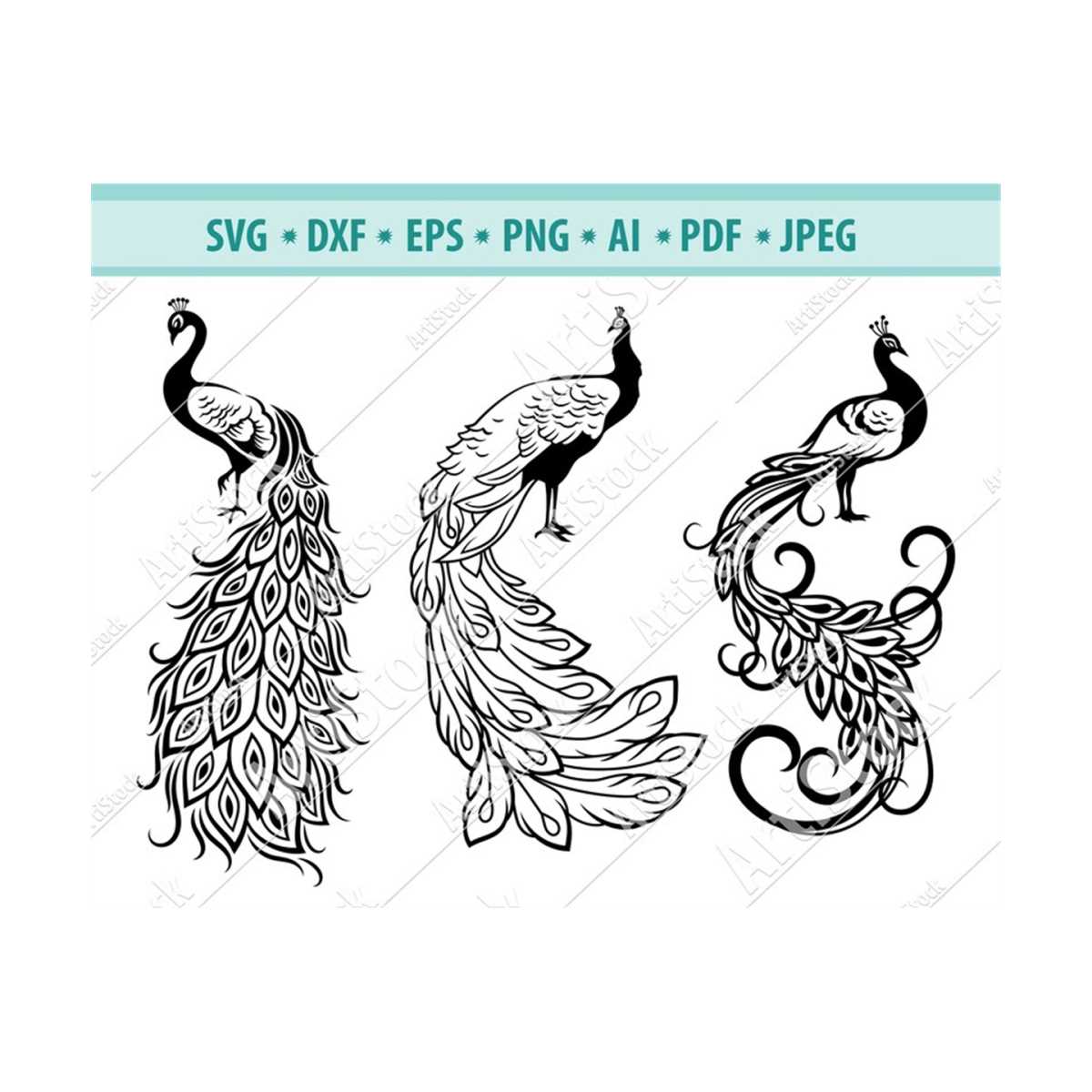 Peacock Svg File, Beatiful Bird Svg, Fancy Peacock Svg, Peac | Inspire ...