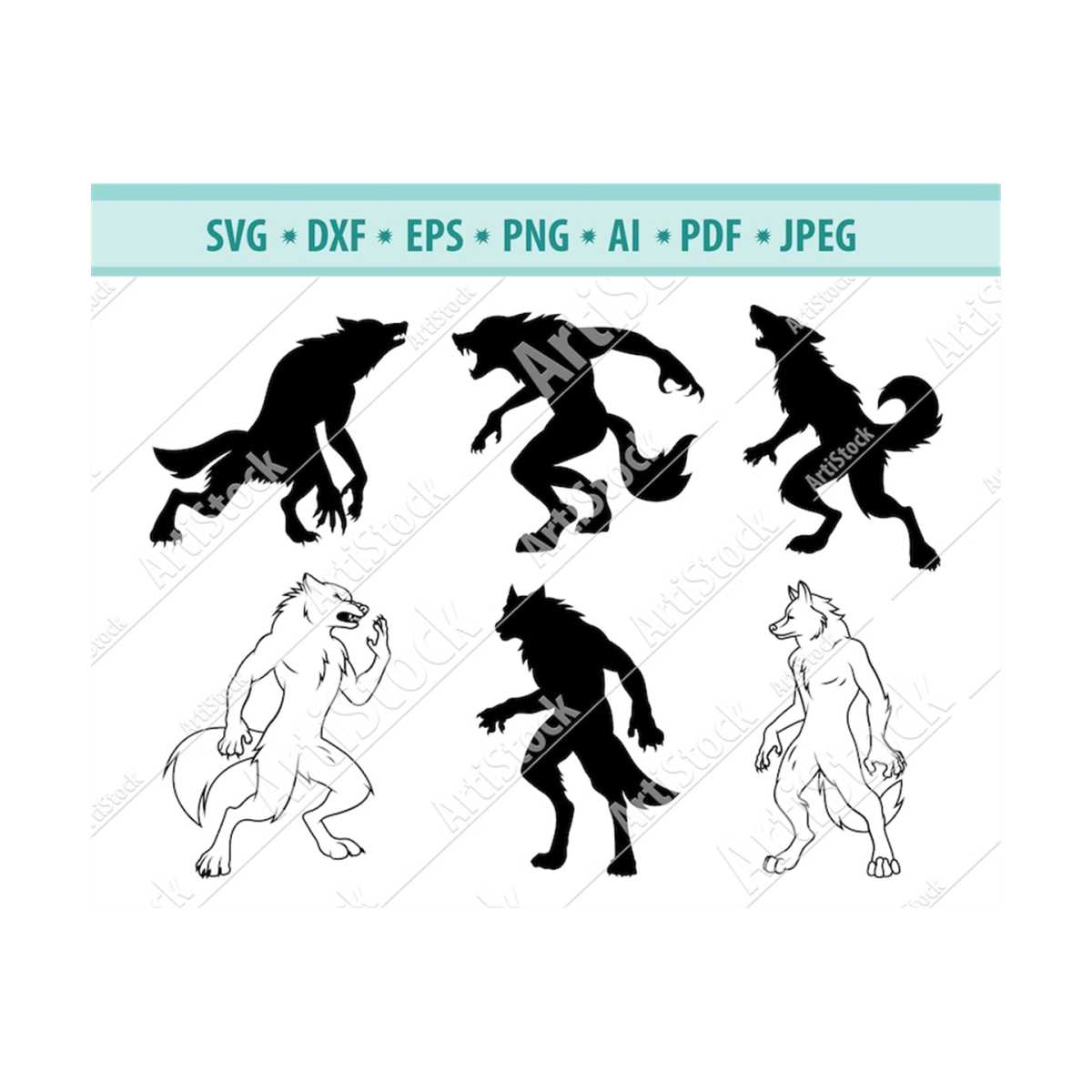 Werewolf SVG, Mythical Creature Svg, Werewolf Cut Files, Sca | Inspire ...