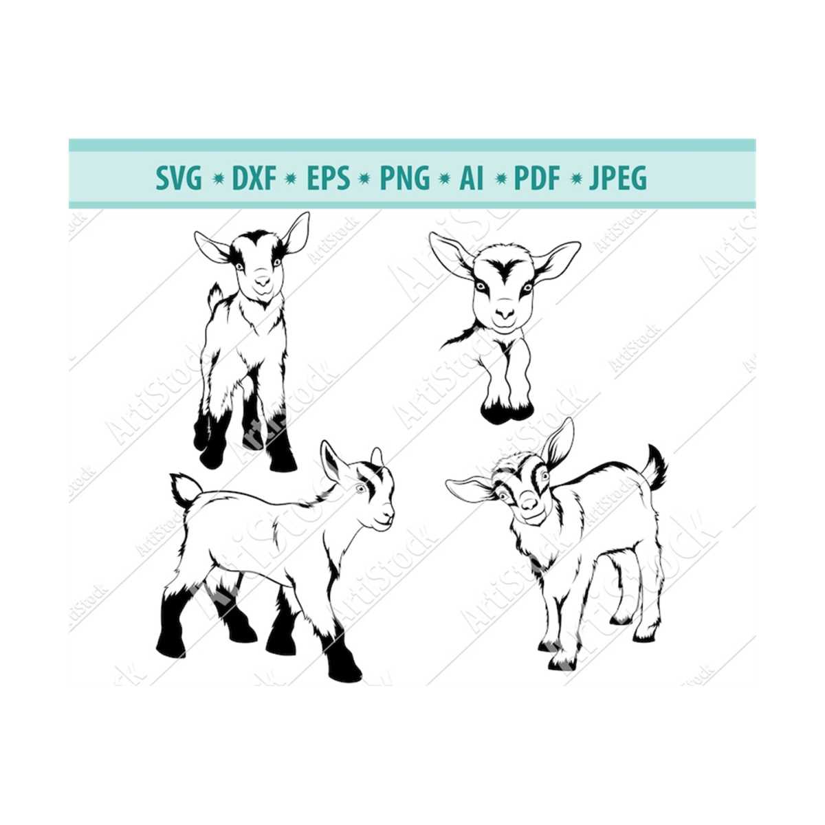 Goat Svg File, Cute Goat Svg, Small goat Svg, Farmhouse pets | Inspire ...