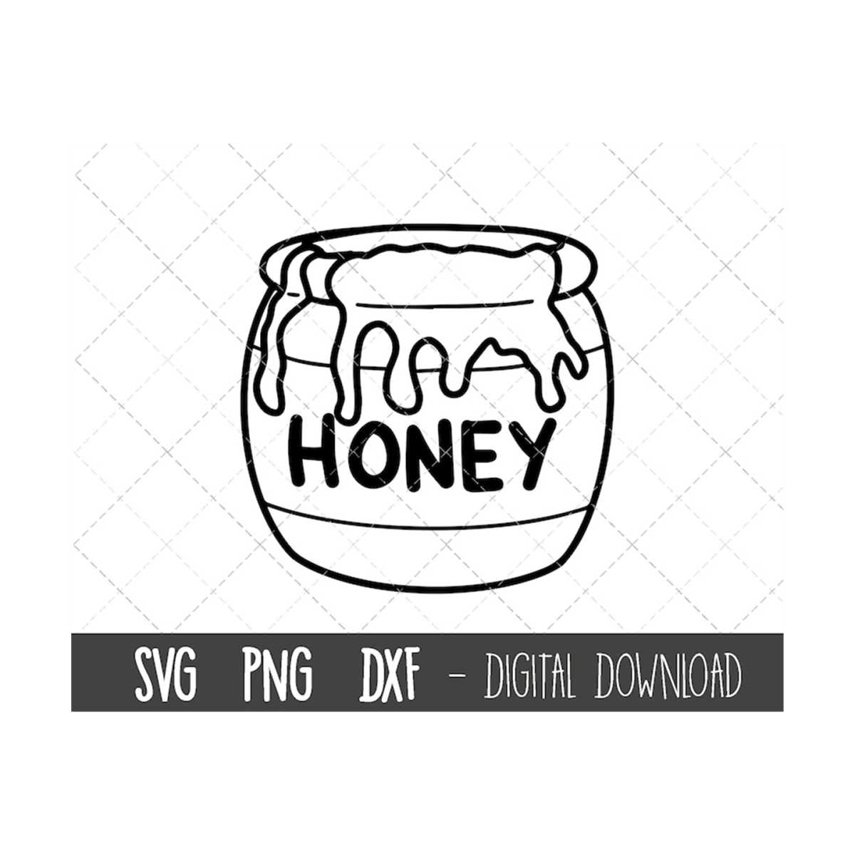 Honey pot SVG, honey svg, honey pot clipart png, bee svg, be | Inspire ...