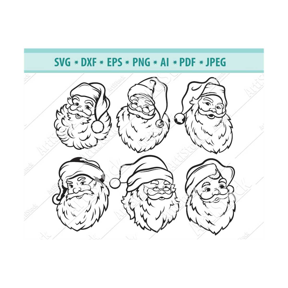 Santa Claus, Santa Claus svg, Christmas Santa claus svg file | Inspire ...