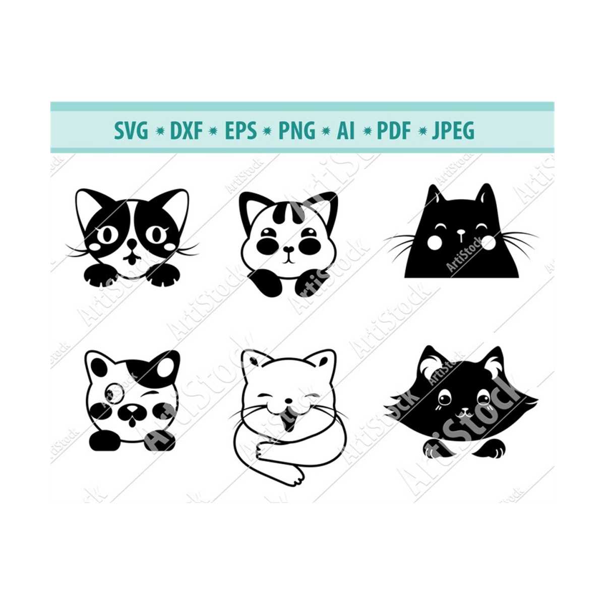 Kitten SVG, Cute cats Svg, Kitty Svg, Animals Svg, Pets love - Inspire ...