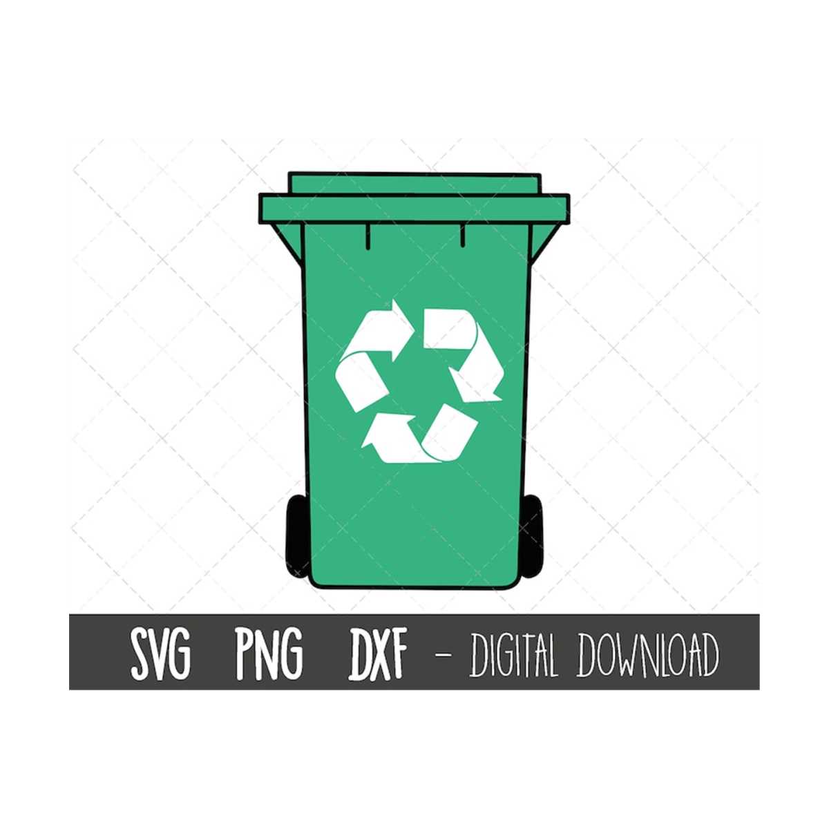 Recycle svg, wheelie bin svg, trash can svg, garbage can png | Inspire ...