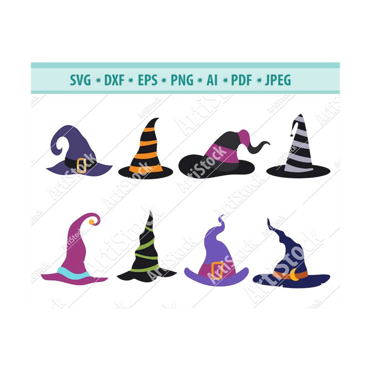 Witch Hat SVG Bundle, Witchy Hat Svg, Witch Hat Clipart, Wit | Inspire ...