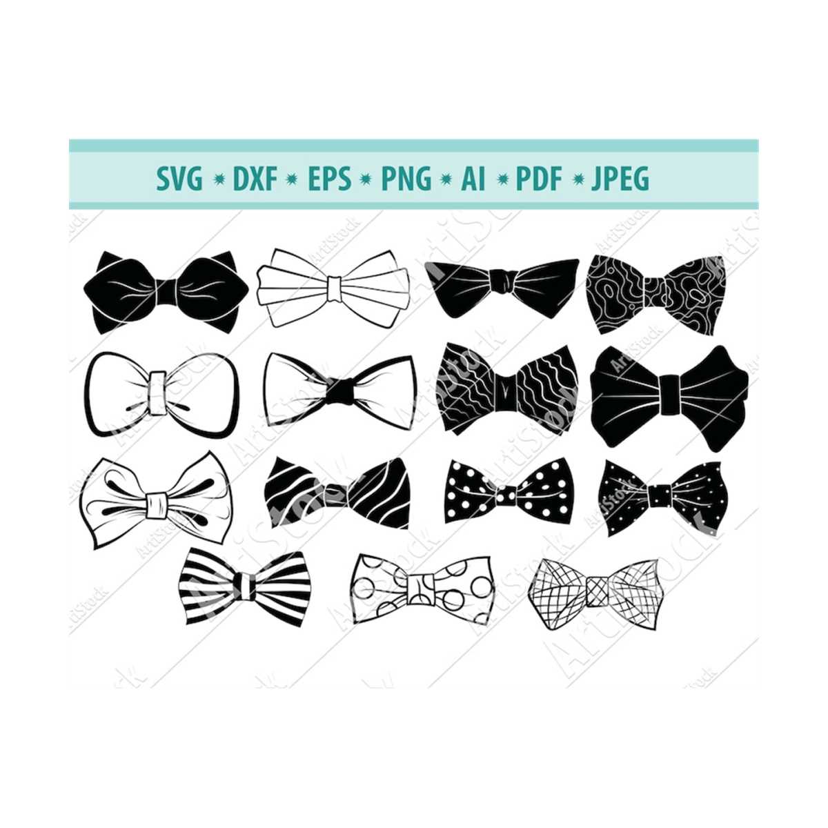 Bow Tie SVG Bundle, Bow Tie SVG, Bow Tie Clipart, Bow Tie Cu | Inspire ...