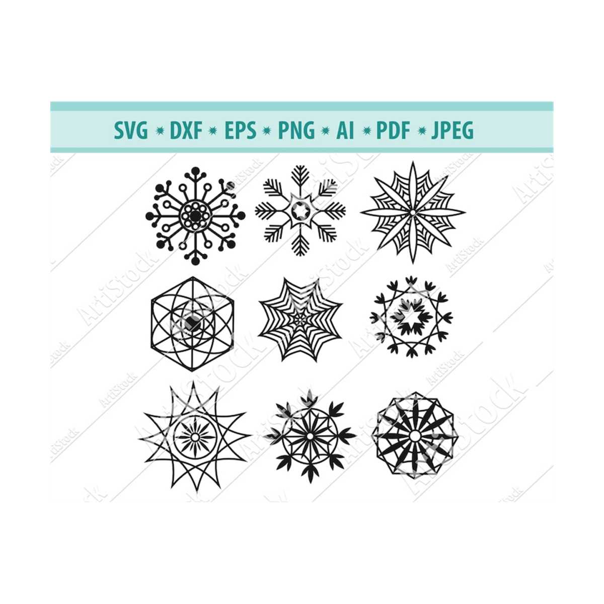 Snowflake SVG Bundle, Snowflake svg - snowflake clipart -sno | Inspire ...