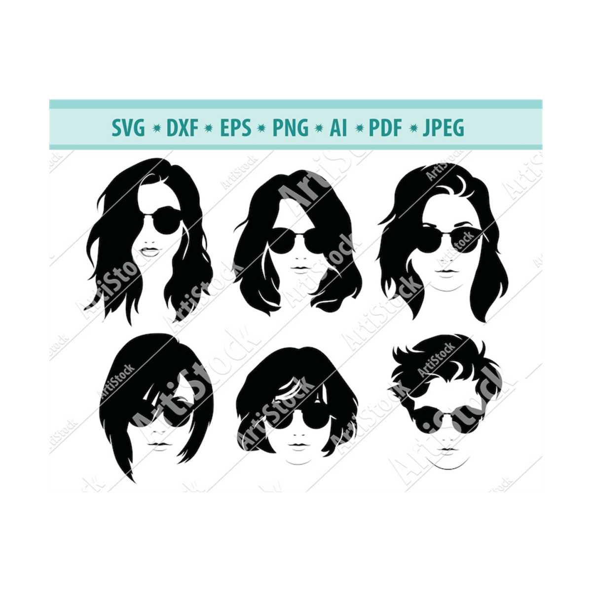 Woman's face svg, Woman svg file, Girl SVG instantly Loading | Inspire ...