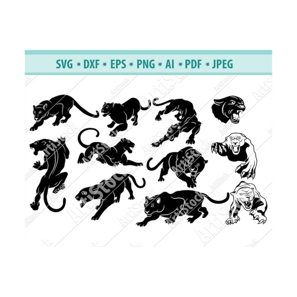 Black Panther SVG, Animal Power Pantera SVG,Printable panter | Inspire ...