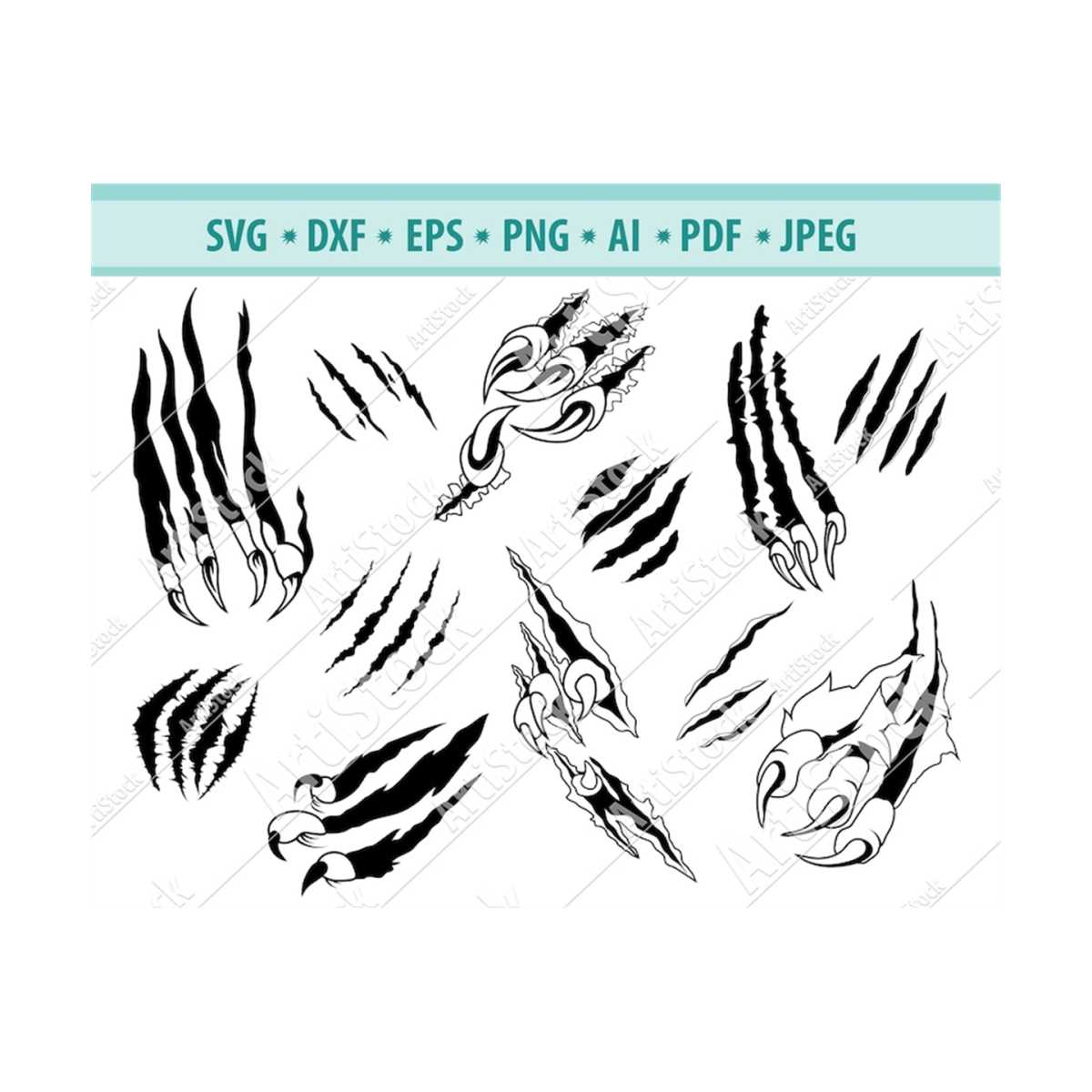 Claw svg, Scratch svg, Bear svg, Cat svg, Wildcat svg, Tiger - Inspire ...