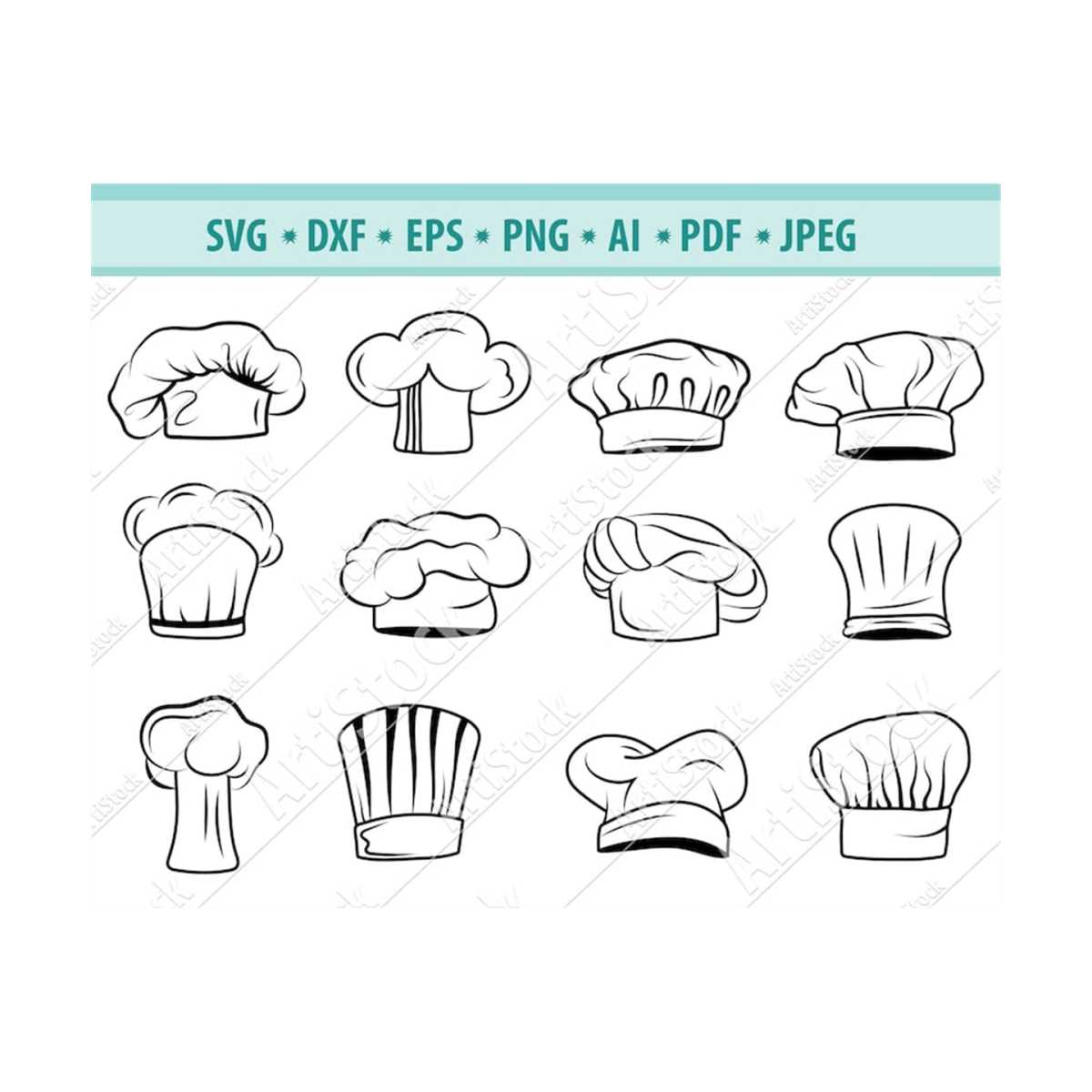 Chef's Hat SVG file, Chef SVG, Cook Svg, Chef logo svg, Cook | Inspire ...