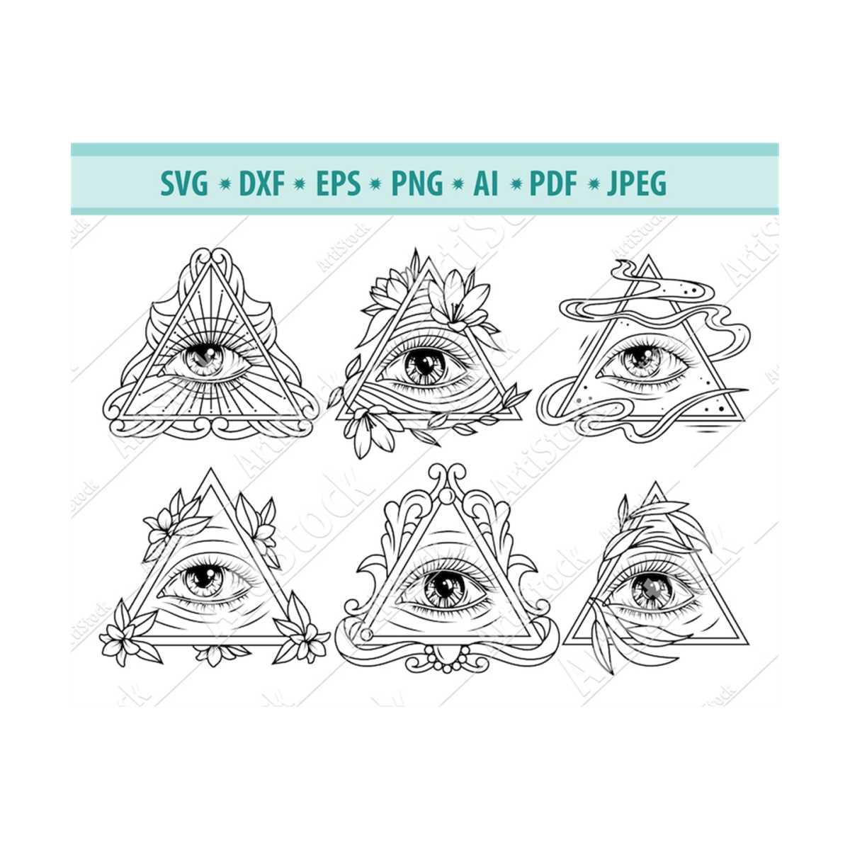 Pyramids third eye Svg, Mystic Sign Svg, All-Seeing Eye Svg, - Inspire ...