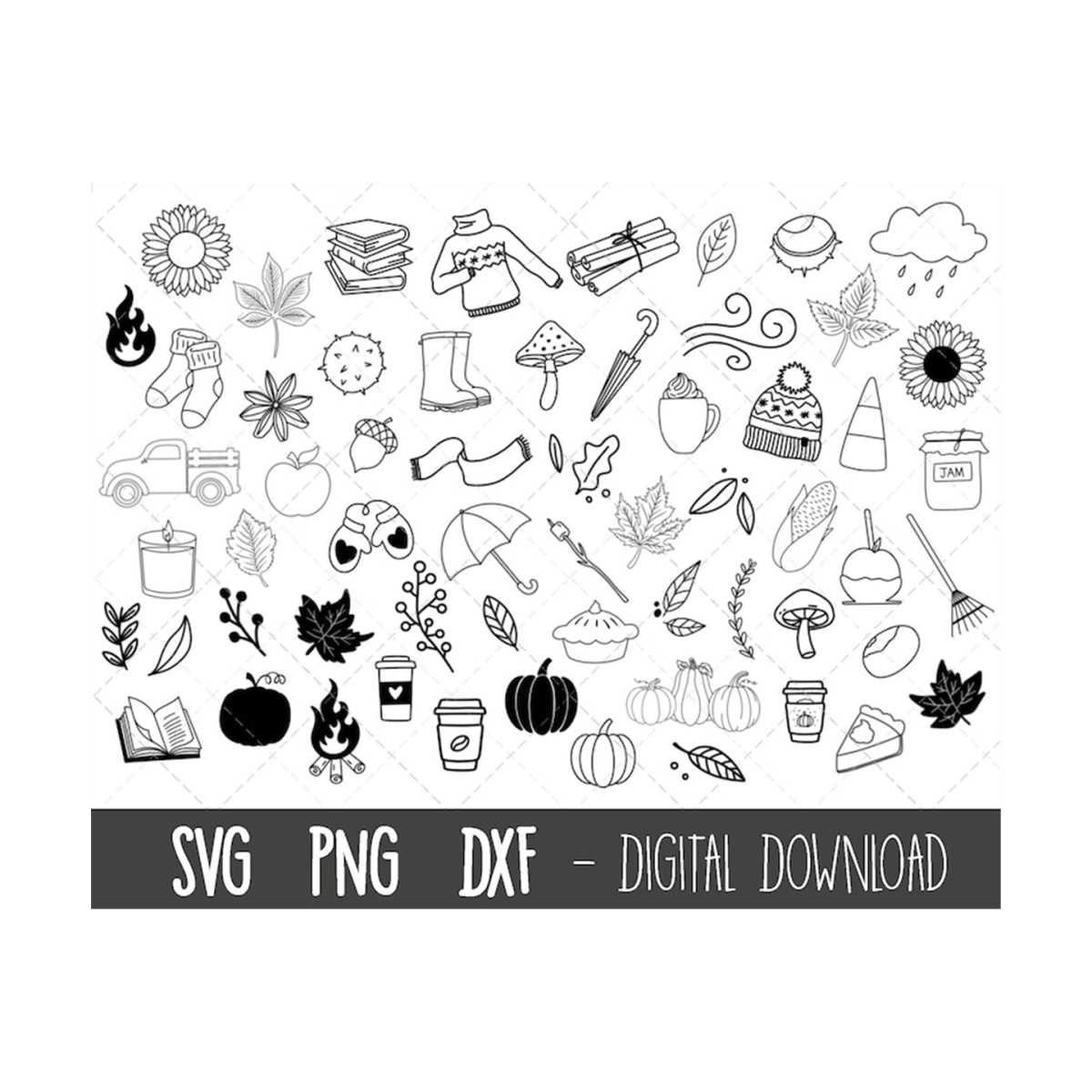 Fall SVG bundle, autumn svg, autumn fall clipart, fall signs | Inspire ...