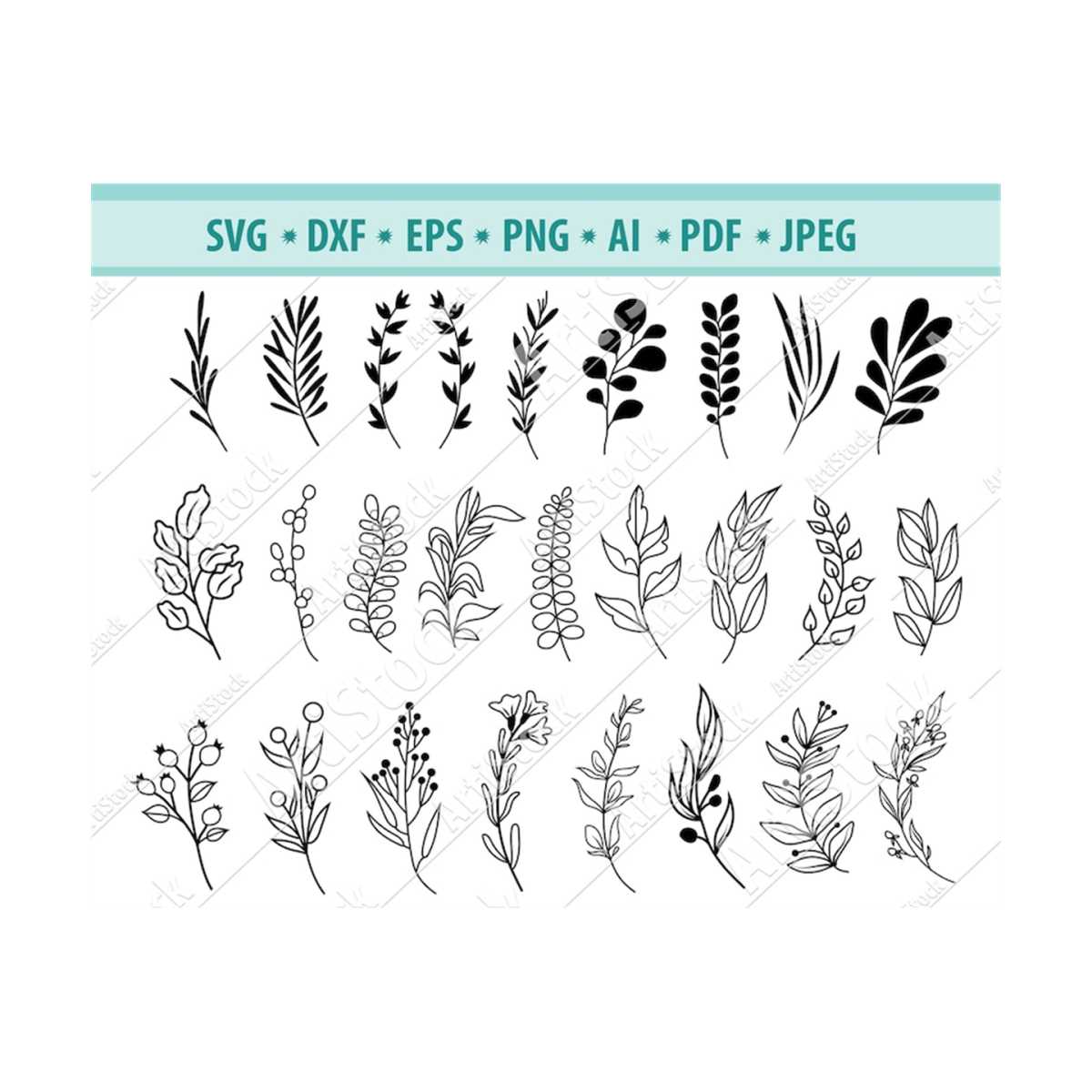Leaf Svg file, Branches svg, Leaves Svg, Laurel Wreath Svg, | Inspire ...