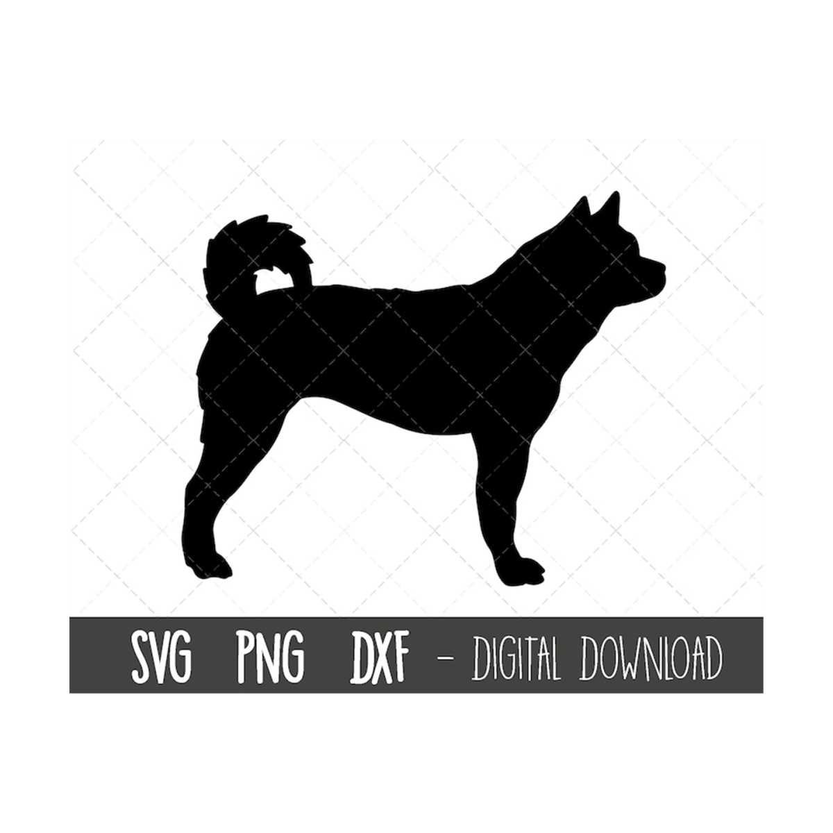 Akita svg, dog svg, Akita silhouette, Akita outline png, Aki - Inspire ...