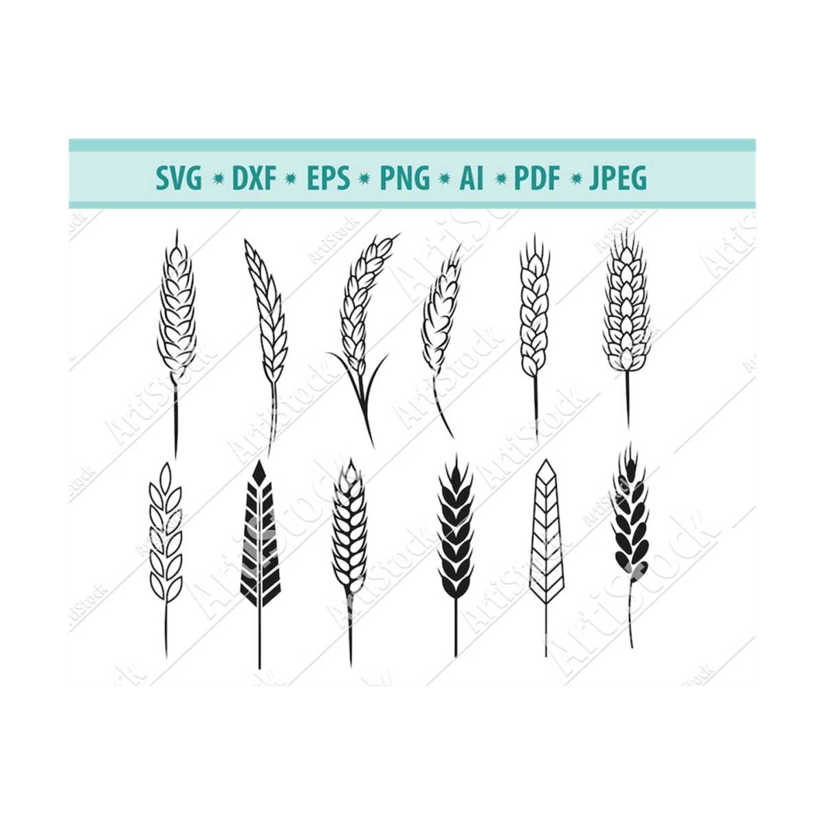 Wheat Svg, Wheat ear Svg, Grain Svg, Wheat Clipart, Wheat Cu | Inspire ...
