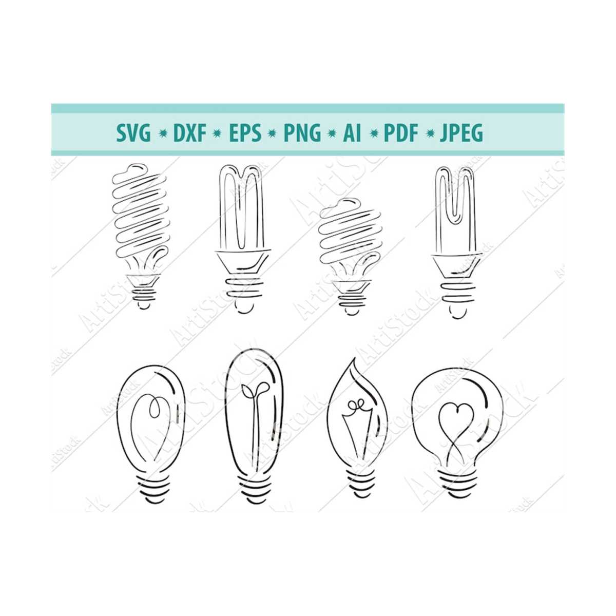 Light Bulb Svg Instant Download Design, Edison Bulb Clipart | Inspire ...