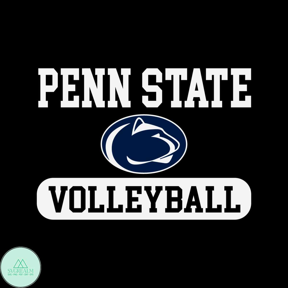 Penn State Nittany Lions Volleyball Logo SVG File For Cricut | Inspire ...