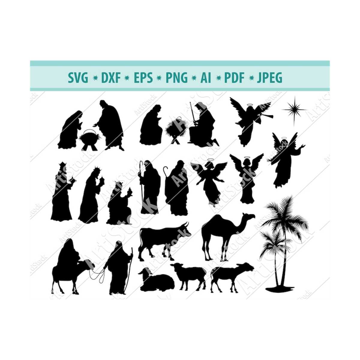 Nativity SVG, Nativity scene svg, Christmas SVG, Holiday Dec | Inspire ...