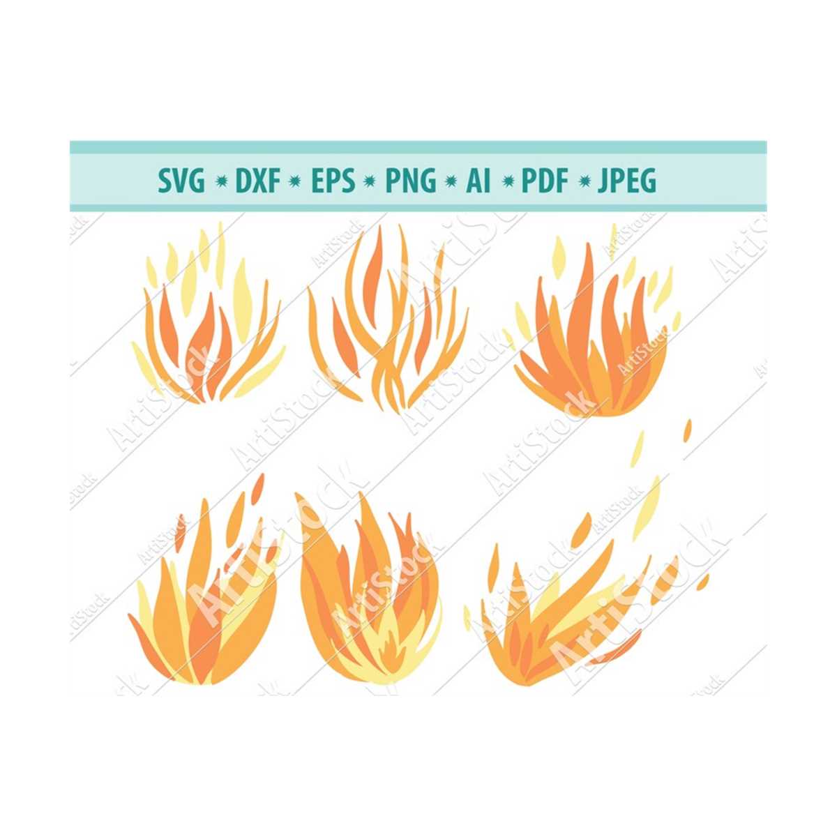 Fire SVG, Flames SVG, Fire Cricut, Fire Dxf, Flames Cutting | Inspire ...