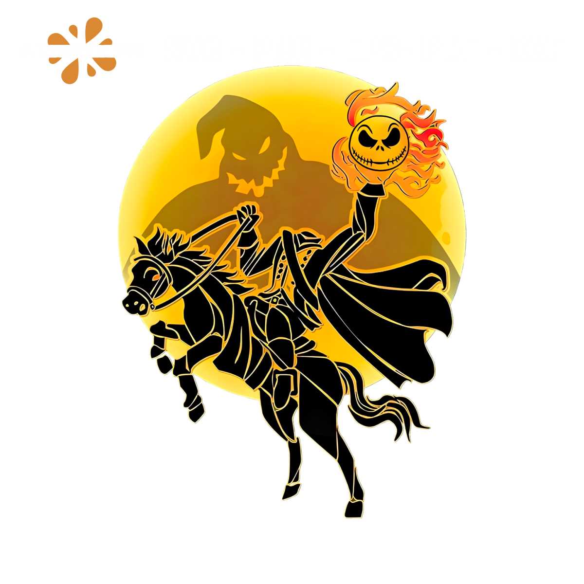 Headless Horseman Jack Skellington Moon PNG Download | Inspire Uplift