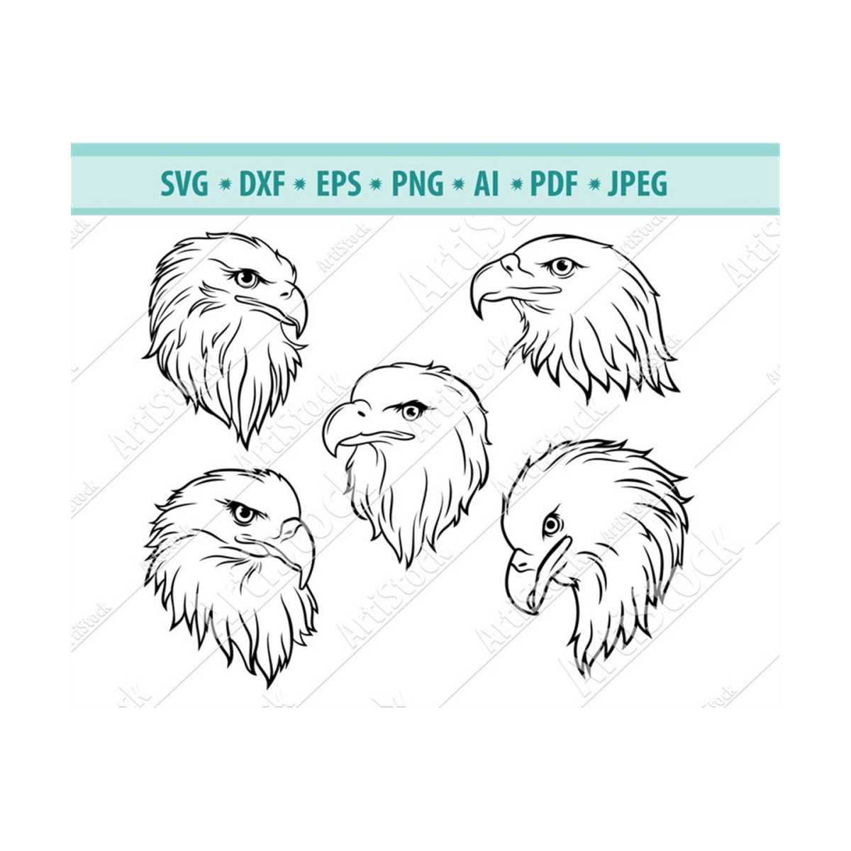 Bald Eagle Head Svg, Bird Head Svg, Face Animal Svg, School | Inspire ...
