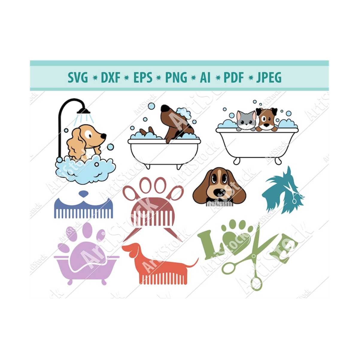 Pet Grooming Svg, Grooming logo, Pet Grooming Shop Svg, Groo | Inspire ...