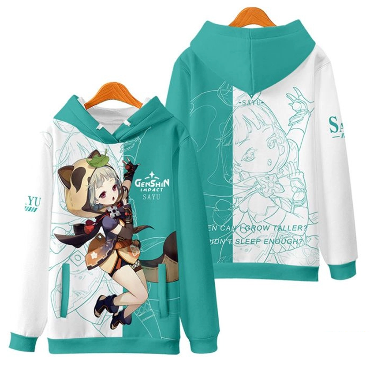 Sayu Genshin Impact All Over Print 3D Hoodie Zip Hoodie, Say | Inspire ...
