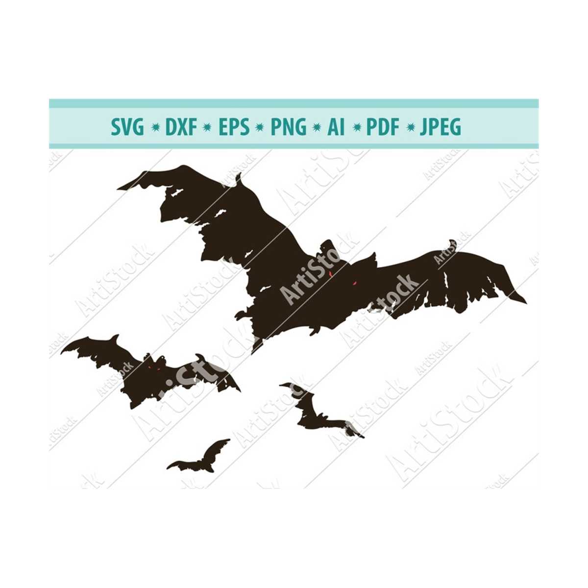 Bat SVG Bundle, Bat SVG, Clipart, Bat Cut Files For Silhouet | Inspire ...