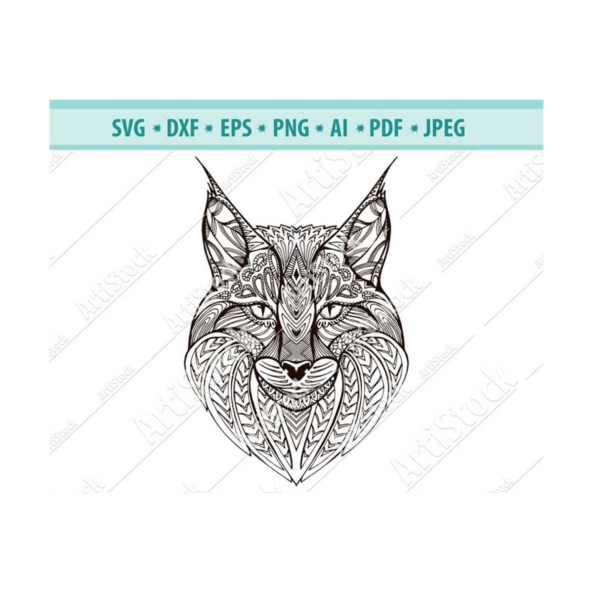 Zentangle Cat SVG, Mandala Cat SVG, Cat for cricut, zentangl | Inspire ...