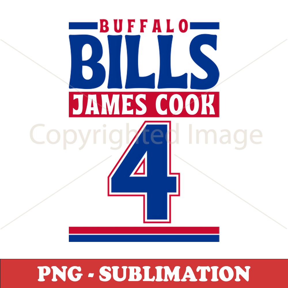 Buffalo Bills Sublimation File - James Cook 4 American Footb | Inspire ...