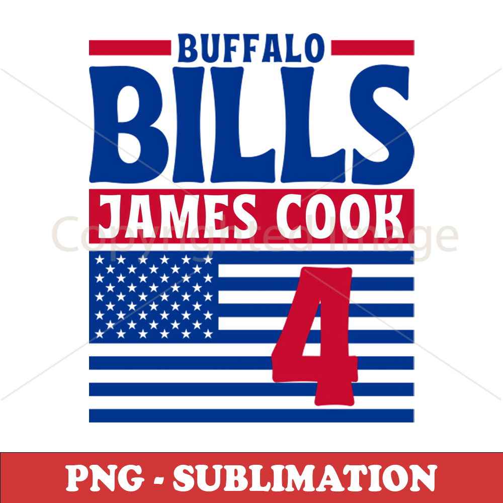 Buffalo Bills PNG Sublimation File - James Cook 4 - Show You | Inspire ...