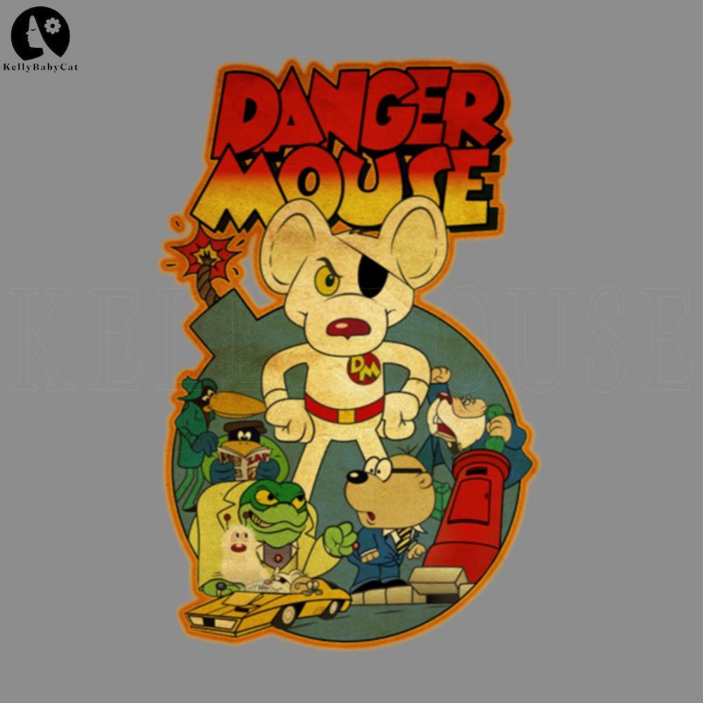 Vintage Danger Mouse, Cartoon PNG | Inspire Uplift