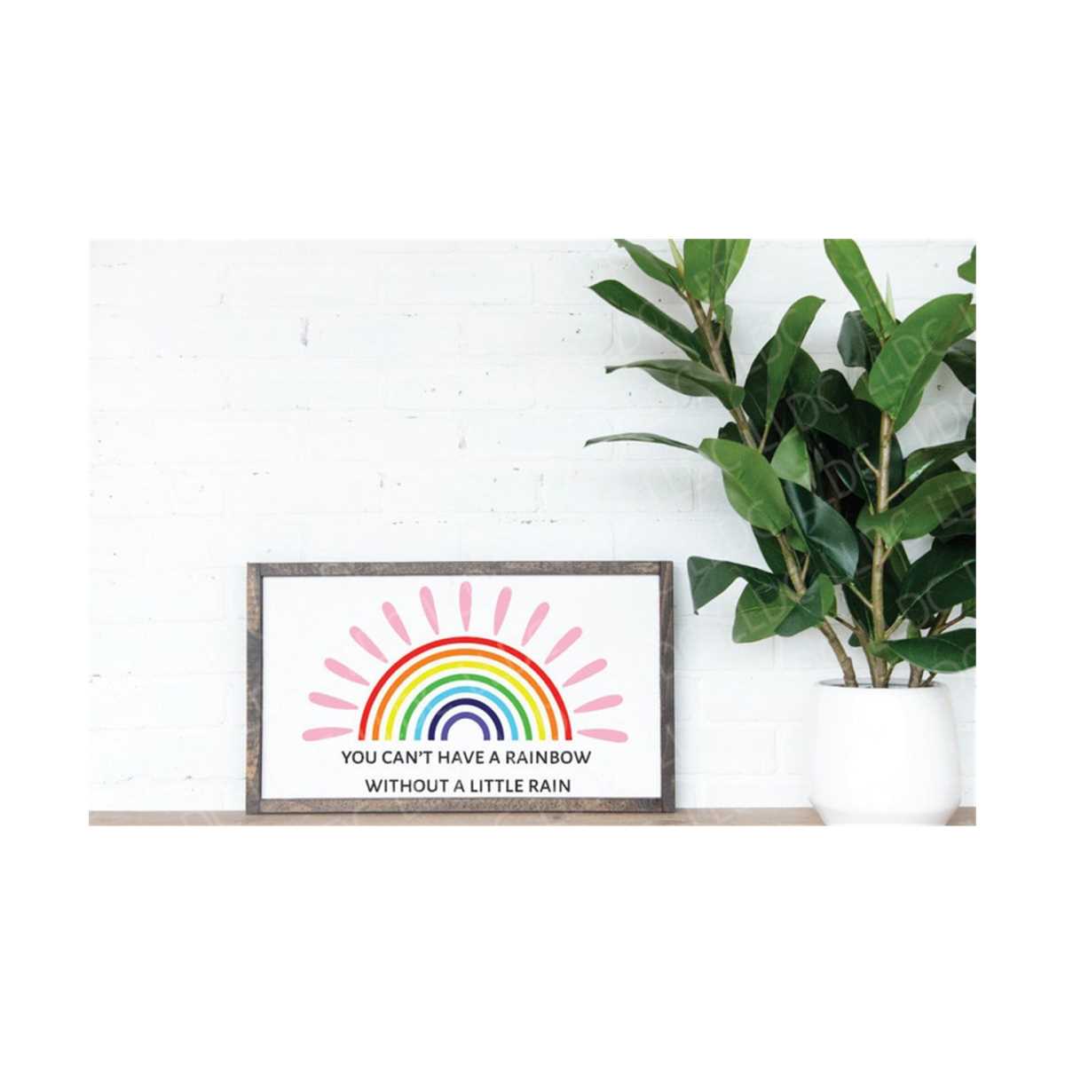 Rainbow SVG | You can't have a rainbow without a little rain | Inspire ...