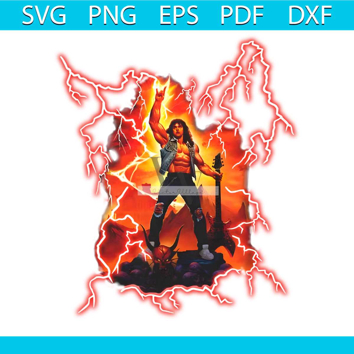 Stranger Things Thunder Rock N Roll PNG Download File | Inspire Uplift