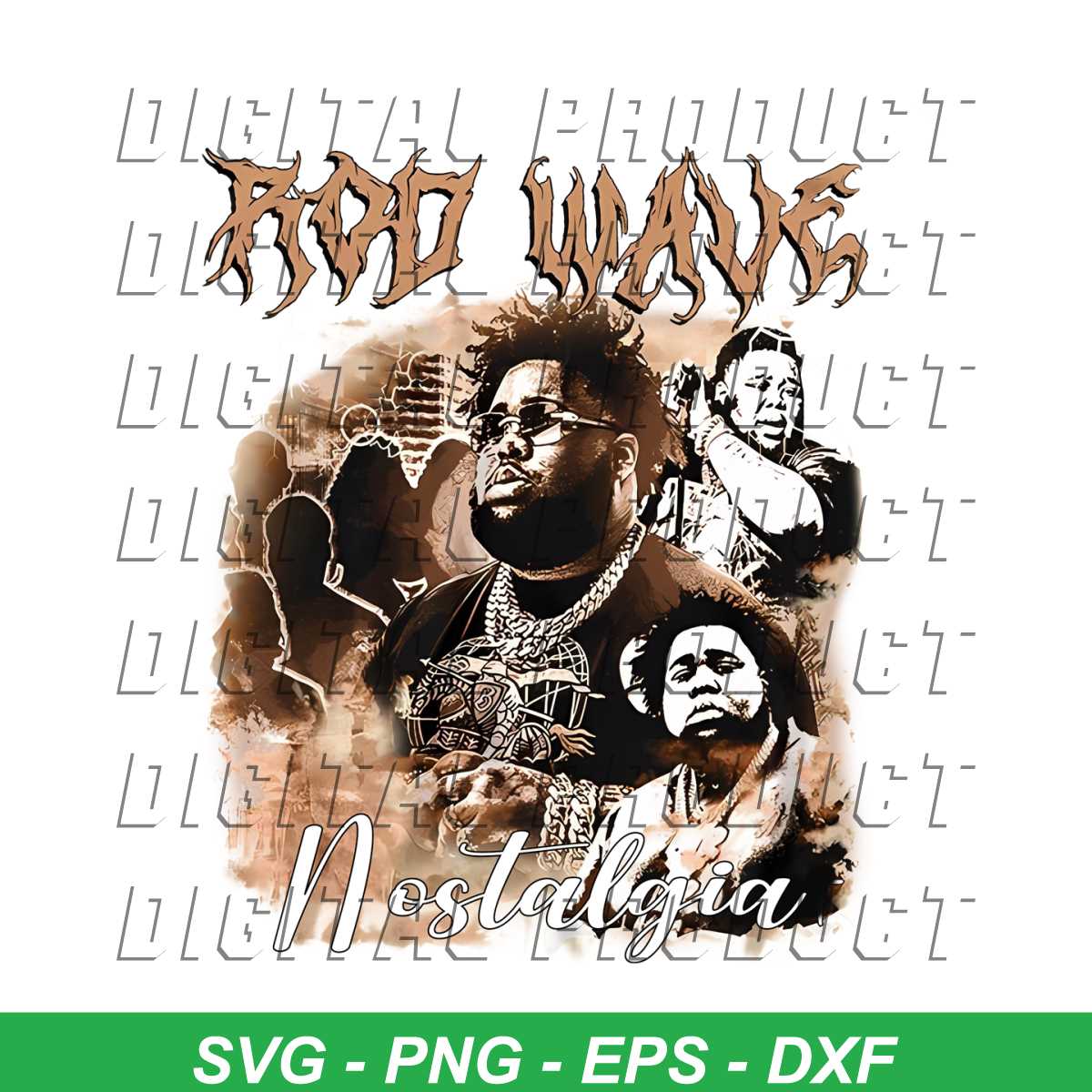 Retro Rod Wave Rapper Nostalgia PNG Sublimation Download | Inspire Uplift